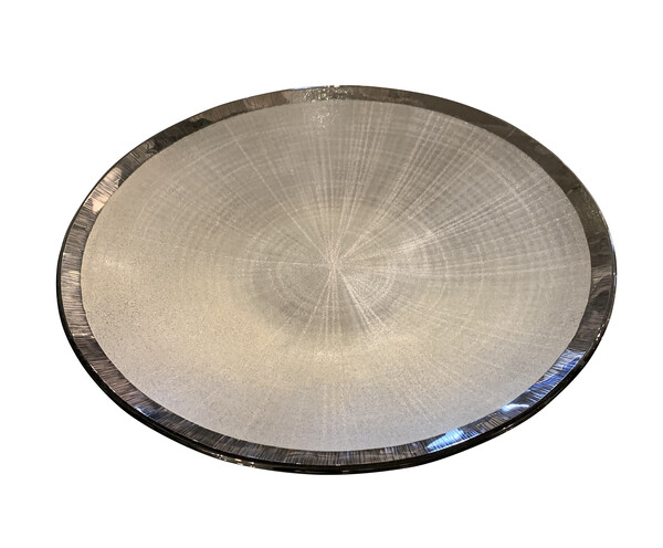 Balsamo Antiques | Contemporary Brazilian Ombre Patterned Glass Platter
