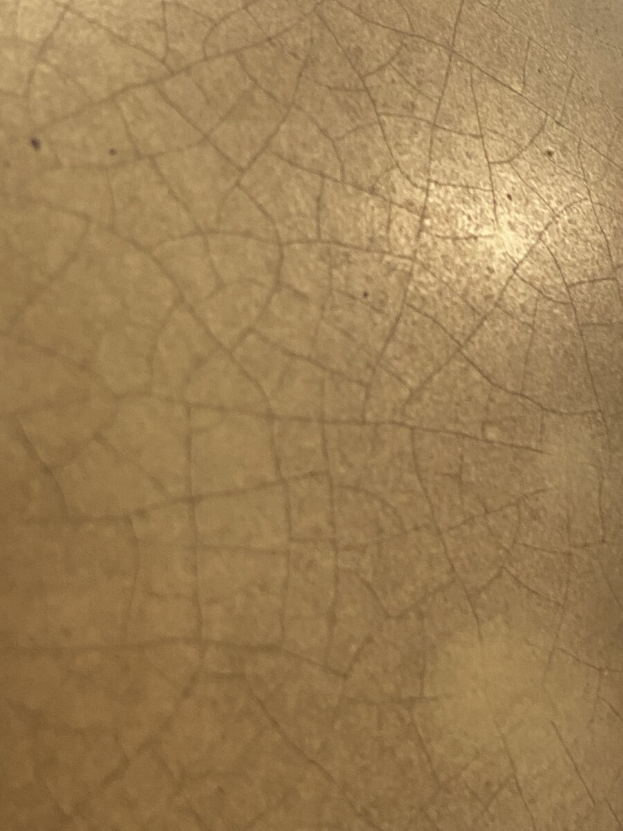 Balsamo Antiques | Contemporary American Matte 22K Gold Stoneware Vase