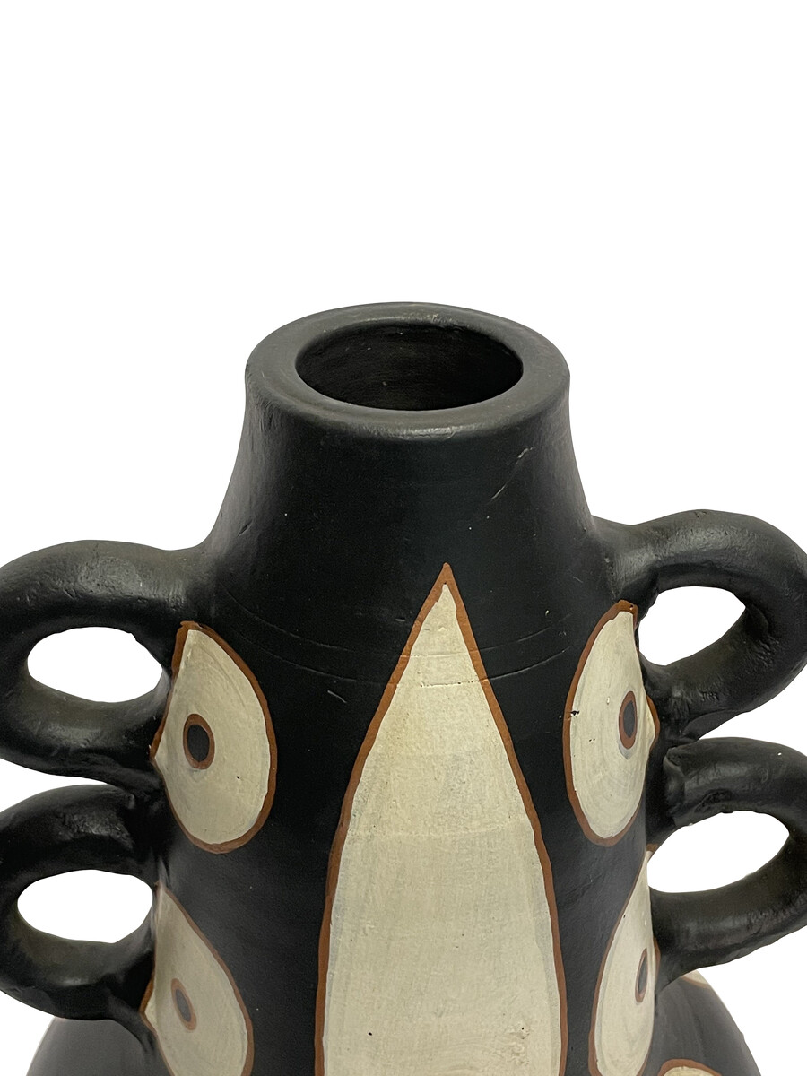 Balsamo Antiques | Contemporary Chinese Tribal Pattern Vase