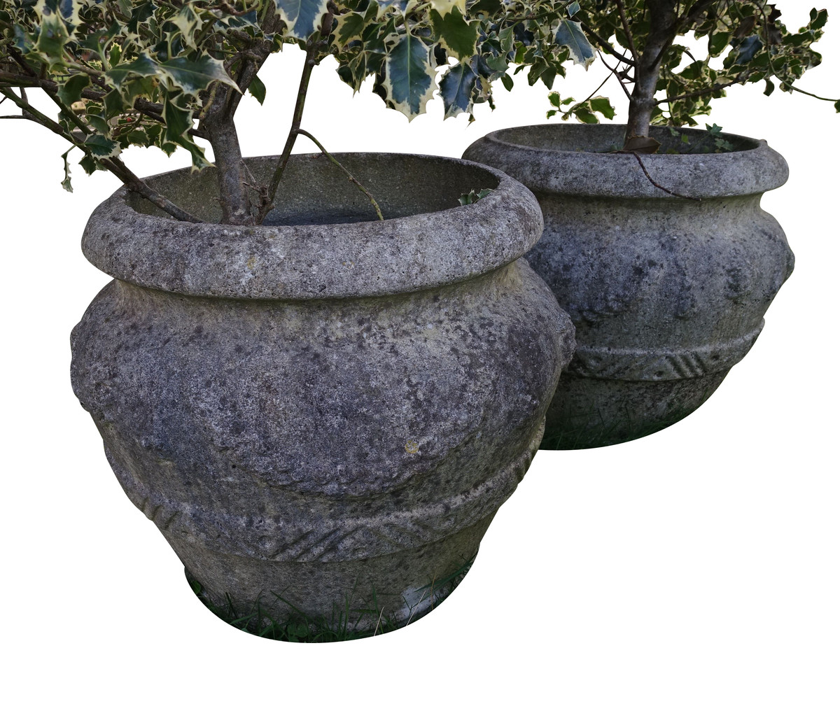 Balsamo Antiques | 1920's English Pair Large Planters