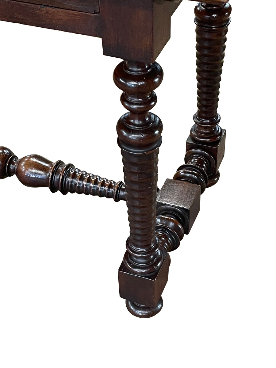 Balsamo Antiques | 18thc Italian Turned Leg Desk